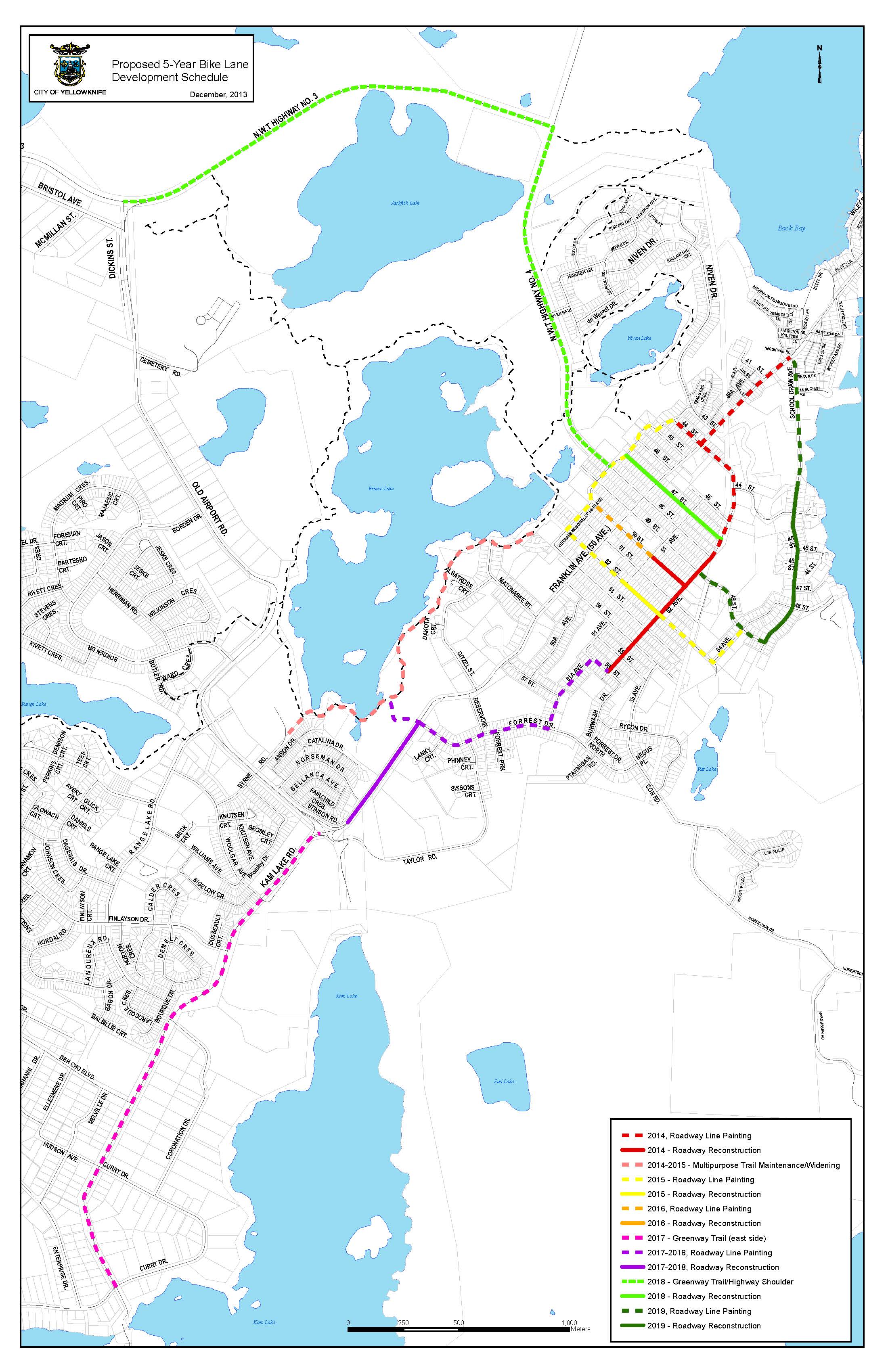 Bicycle Routes - City of Yellowknife